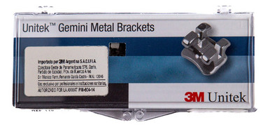 3M Gemini Roth .022 Conventional Metallic Brackets 5x5 Sup/Inf