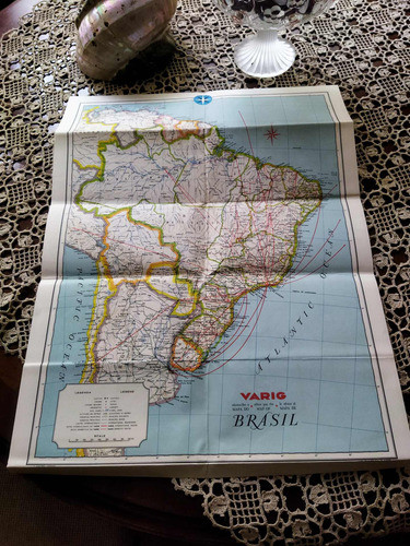 Varig 1966 Flight Route Map
