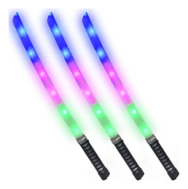 Artcreativity Light-Up Swords for Kids, Set of 3