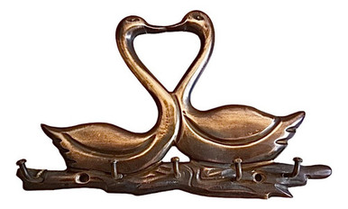 Porta Vintage Bronze Key Holder for Five Keys