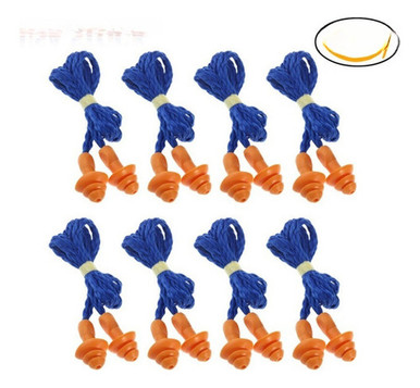 Earplugs 50pcs Reusable Silicone Safety Ear Protection