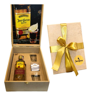 Tequila José Cuervo Box 375ml + 2 Glasses + Salt Gift Set