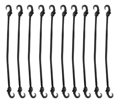 Elastic Cargo Straps Kit by Elásticos - 10 Durable 1 Meter Extenders