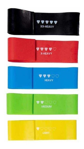 MrGym Set of 5 Circular Resistance Bands