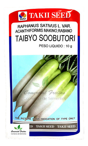Takii Hybrid Radish Seeds Taibyo Soobutori with 10 Grams