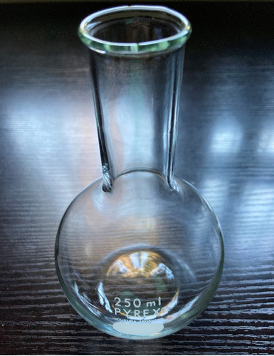 Pyrex Flat Bottom Balloon Flask 250ml Borosilicate