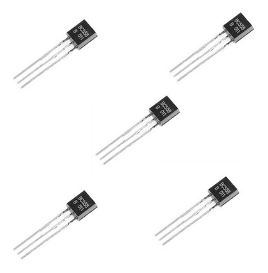 Nubbeo Pack of 5 BC558 PNP Transistors - 30V 100mA TO-92 for Arduino