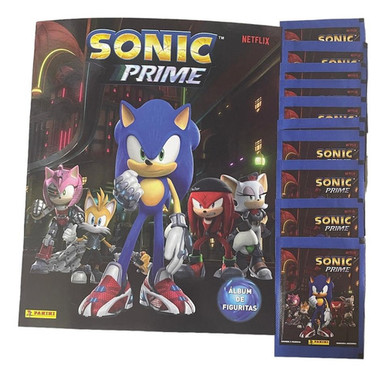 Panini Sonic Prime 2024 Album + 40 Packs of Stickers