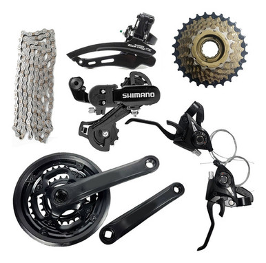 SHIMANO 21-Speed Transmission Kit with Rapidfire Shifter for MTB