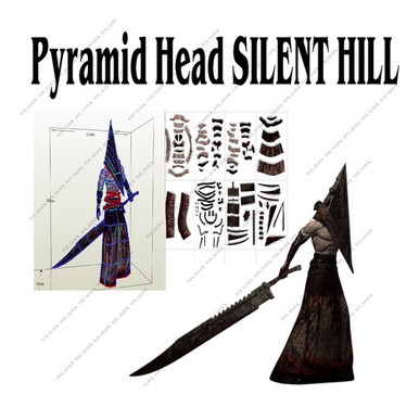 Pyramid Head Silent Hill Papercraft Figure 60 or 35 Cm Approx.