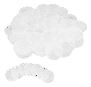 Generic 180 Units Of Round Capiz Sea Shells