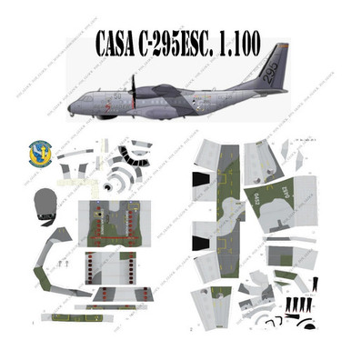 PAPERCRAFT C-295 Casa Escala 1.100