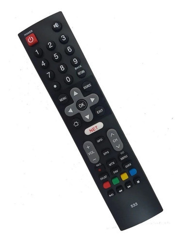 Philco RCA Admiral Smart TV Remote Control LCD533