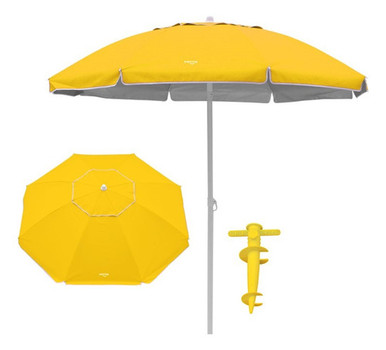 Vonne Large UV Filter Beach Umbrella + Sand Anchor