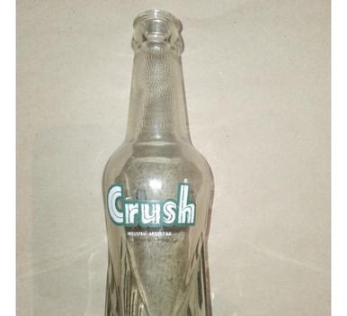 Crush Glass Soda Bottle - 1970s