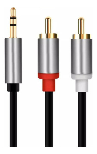 Puresonic Mini Plug Stereo to 2 RCA Cable - 1 Meter Premium