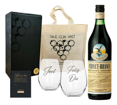 Fernet Branca Gift Box + 2 Engraved Glasses