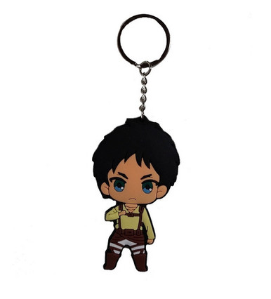 Animê Eren Jaeger Rubber Keychain - Anime: Shingeki No Kyojin