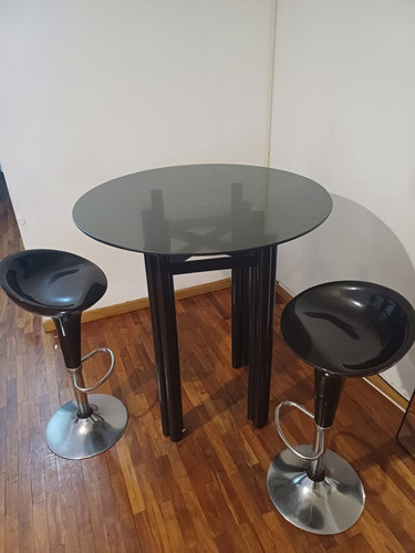 High Table and Stools Modern Dining Set