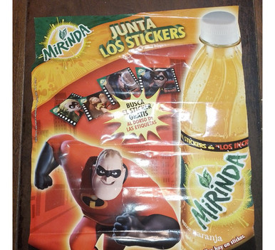Mirinda Advertising Poster * The Incredibles Promo - Year 2004