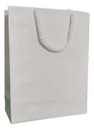 Papel Kraft Blanco Bags x 200 Units 22cm Height x 18cm Width x 7cm Gusset