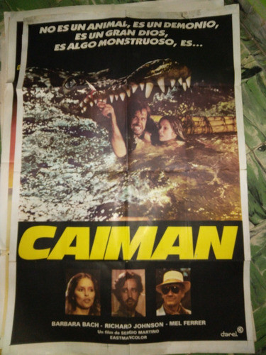 Poster Movie ** Caiman ** Year 1979 - Unique