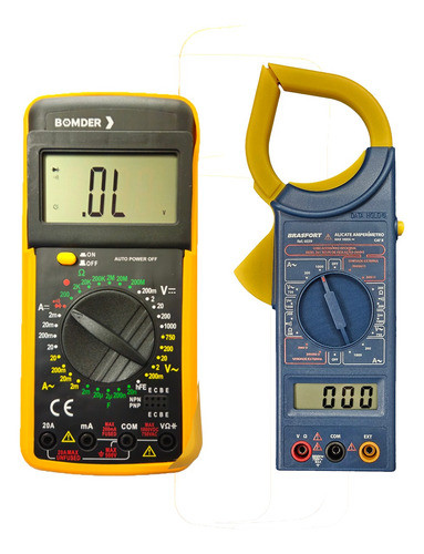 It-Blue Digital Multimeter with Capacitor Meter + Clamp Ammeter