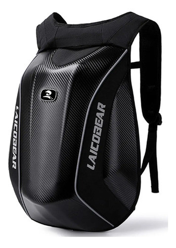Laicobear Semi-Rigid Motorcycle Backpack 30-48 L with Helmet Holder