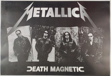 Laser Rock Metallica Death Magnetic Poster