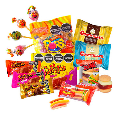 Arcor Combo De Golosinas Lila 35 Chicos - Delipop Dulcería