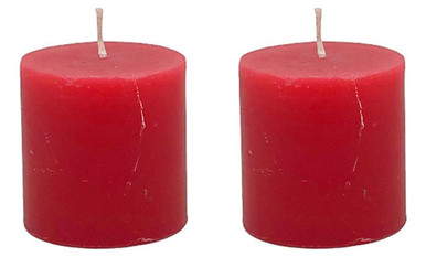 ByF Deco White Paraffin Cylindrical Candles 6x6 cm Pack of 3