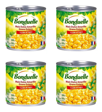 Bonduelle Sweet Yellow Corn Whole Grain 300g x4 Unit