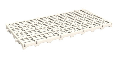 IW8 Modular Plastic Flooring White Interlocking Multi-Purpose 50x25 Kit ...