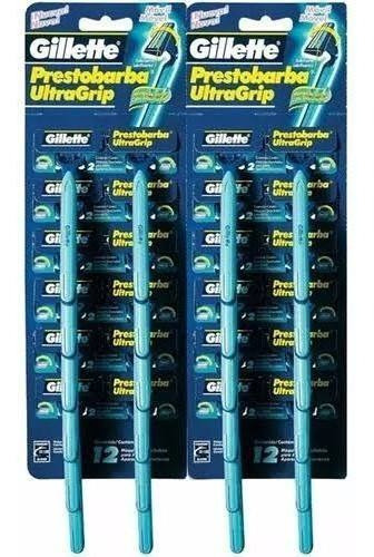 Gillette Prestobarba Ultragrip Disposable Razor with 24 Units