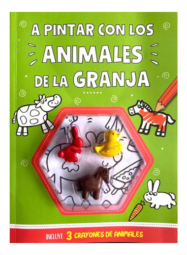 Guadal Fun Coloring Farm Animals Crayon Shapes Book
