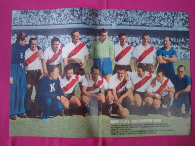 Original River Plate Poster Sub-Champion 1949 Professionalism