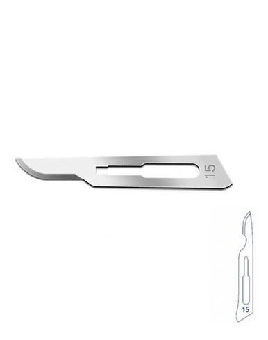 Solidor/Razor Med Surgical Scalpel Blades N° 15 Pack of 10 Units