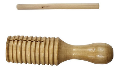 Argentina Guiro Mini Guirito Madera Banda Ritmica Rayador