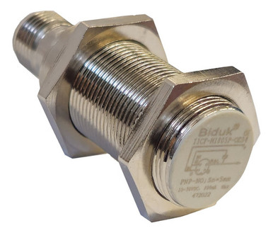 Biduk Sensor Inductivo Rasante Sn 5mm M18 Pnp Conector M12