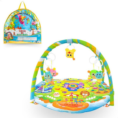 Babyland Interactive Animal Rattle Activity Play Mat