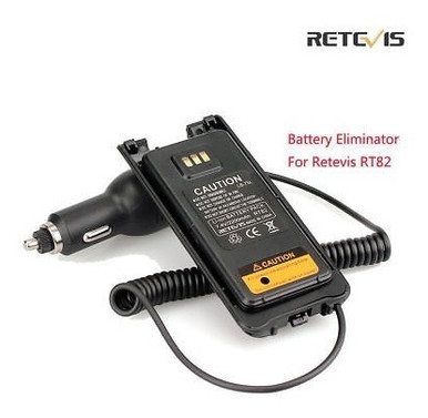 Retevis 12V-24V Battery Eliminator Charger for Walkie Talkie