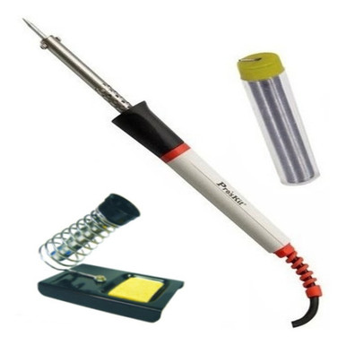 Pro'sKit Professional 40W Soldering Iron Kit with Ceramic Tip, Solder ...