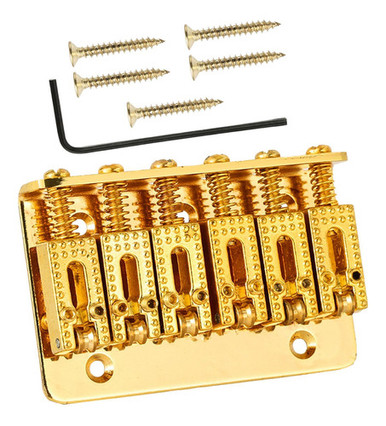 Generic 6-String 65mm Hardtail Bridge for Electric Guitar