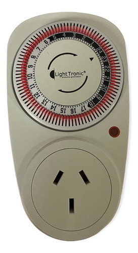 Light Tronic Timer Cultivo Indoor Mecanico Reloj Enchufable 10A