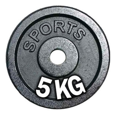 Expert 5kg Cast Iron Weight Disc - Compact Painted Finish