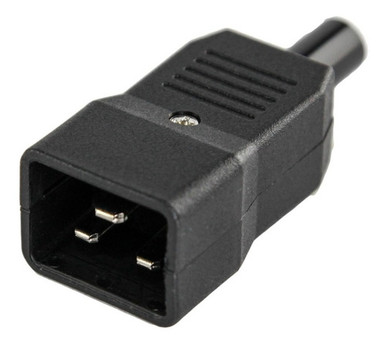 High Tec Electronica C20 Male Connector 3 Pin 16A 250V Luxurious UPS Cable