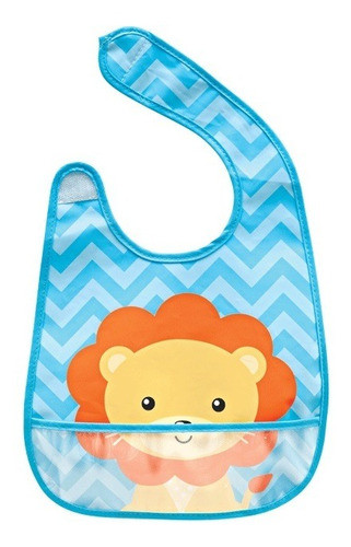 Buba Baby Bib with Pocket (3m+) - Lion