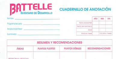 Psy Test Psicologico Infantil Battelle Inventario De Desarrollo