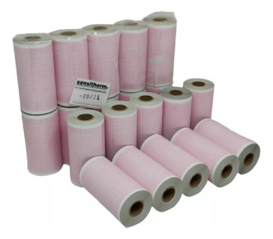 Sensitherm Thermosensitive Paper for ECG 80mm x 25mts - Pack of 10 Rolls