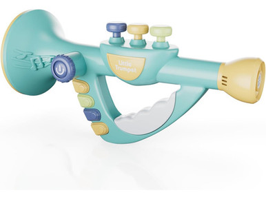 Contixo Blue Baby Toy Trumpet with Lights and Sounds